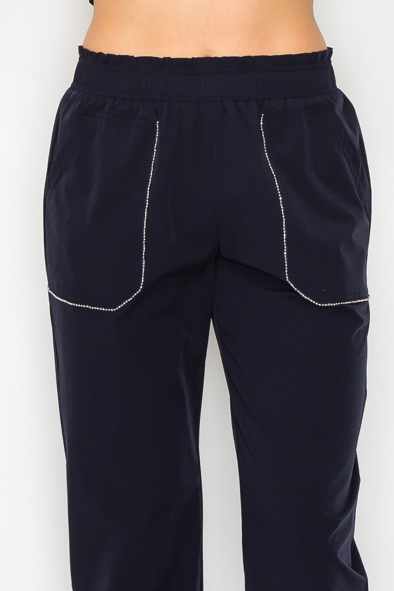 Welisa Woven Pant with Beading Trim – Joh Apparel