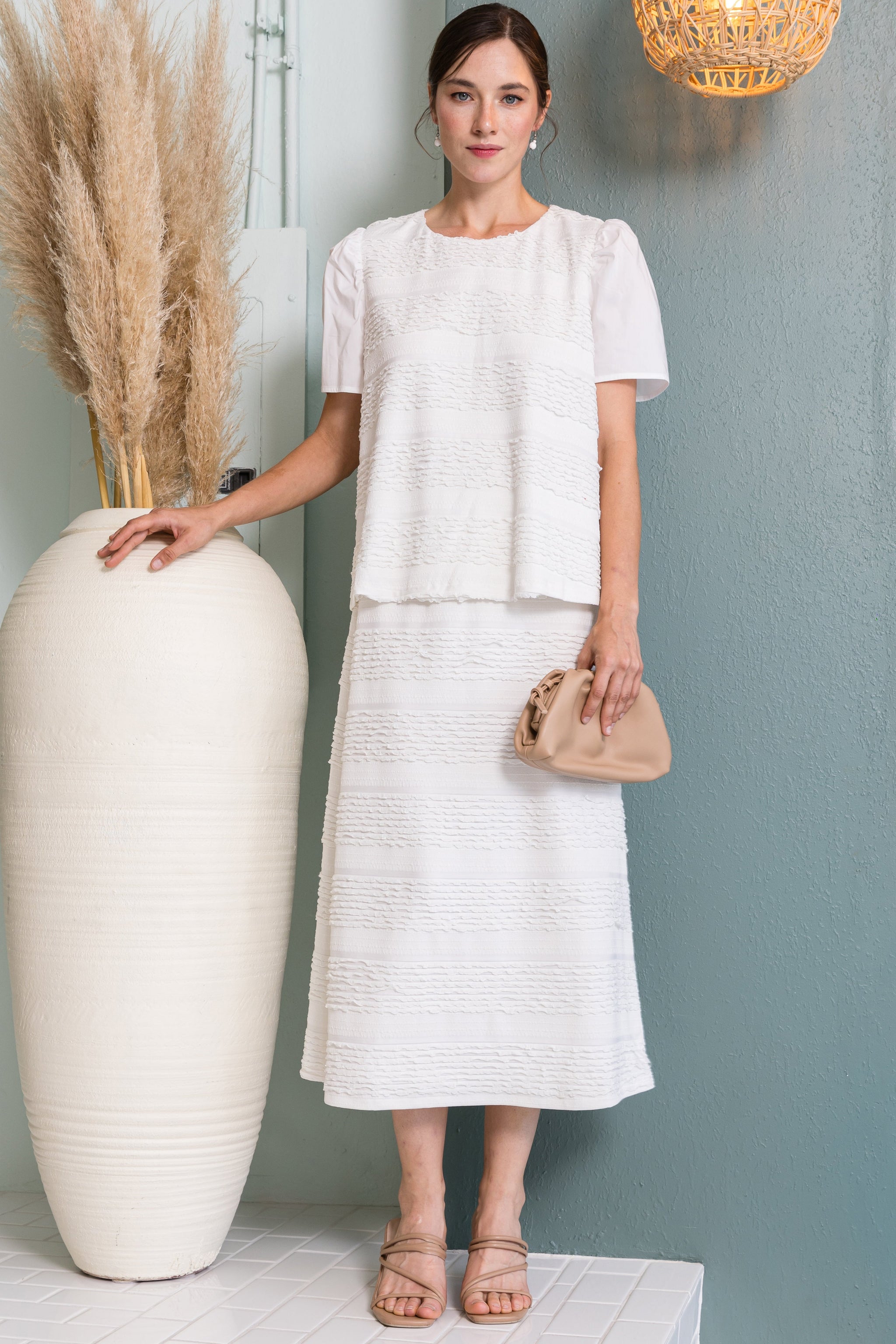 Jalila Textured Knit Skirt